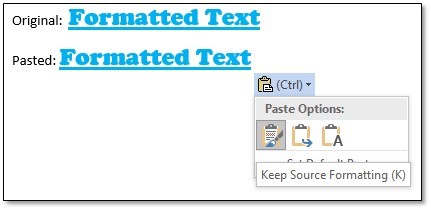 Copy and Paste Formatted Text | ADMIN IT